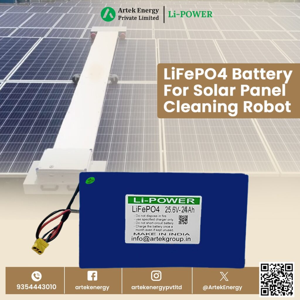 25.6V 24Aah Solar Panel Cleaning Robot Lithium Battery Manufacturer ...